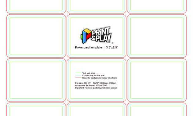 Playing Cards : Formatting & Templates - Print & Play inside Card Game ...