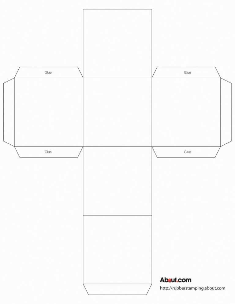 Printable Paper Box Templates | Paper Box Template, Box regarding Card ...