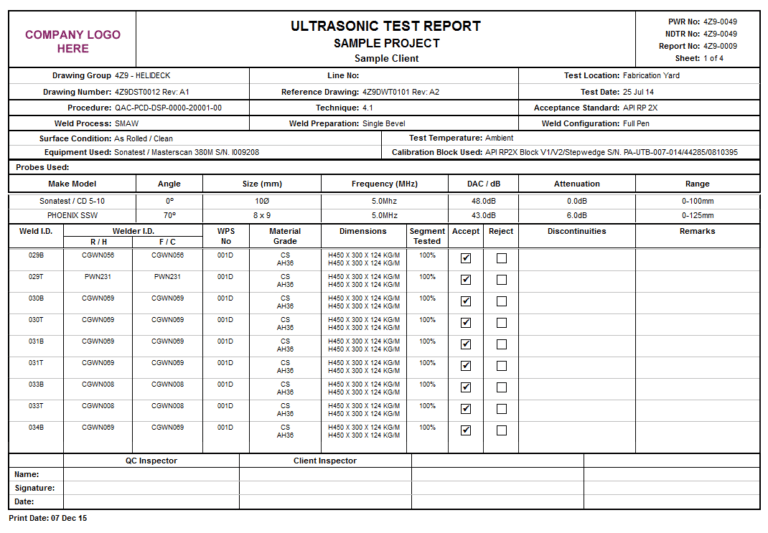 Product Detail With Regard To Welding Inspection Report Template ...
