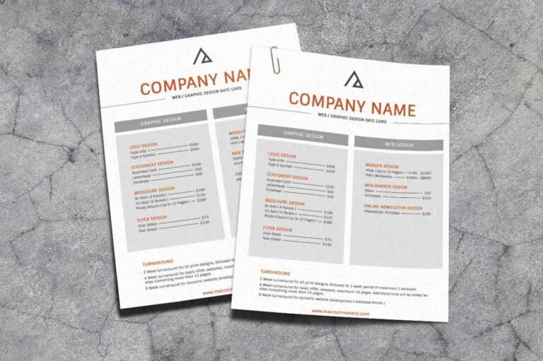 Rate Card Template 650*433 – Rate Card Template Rate Card for Rate Card ...