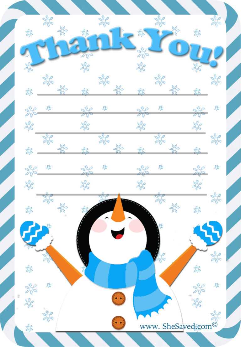 Relatively Snowflake Thank You Cards @su79 throughout Christmas Thank ...