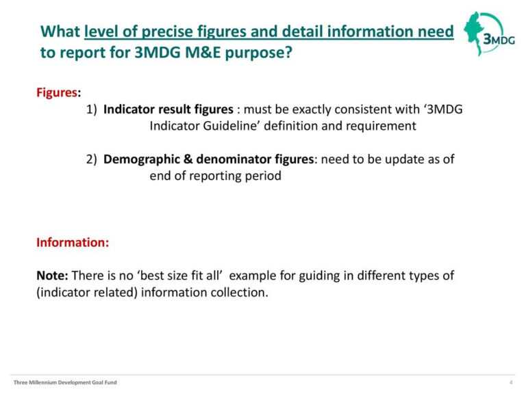 Reporting Template (M&e Section) January 12 , Ppt Download with M&e ...