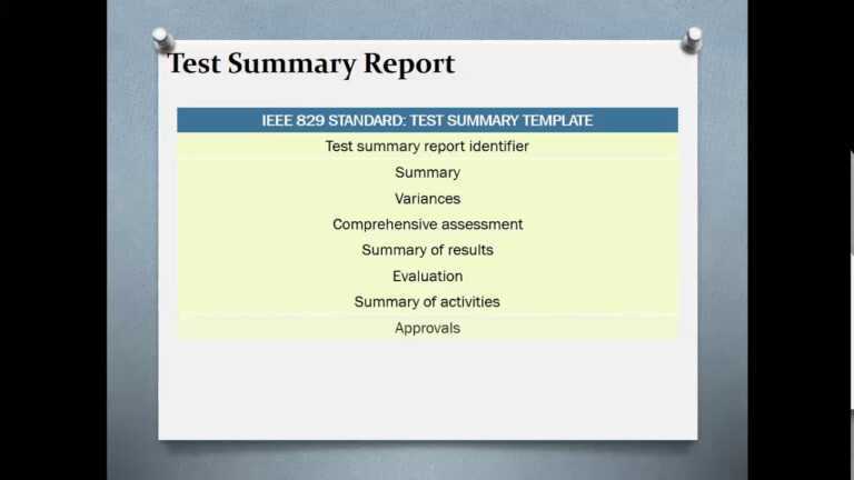 Test Summary Reports | Qa Platforms within Test Summary Report Template ...
