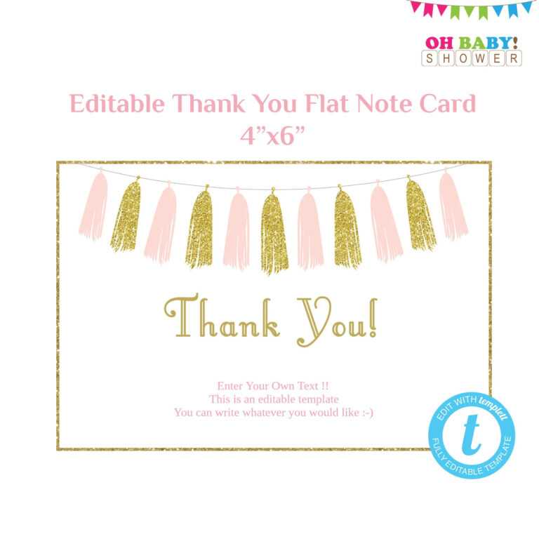 Thank You Note Card Template – Xfanzexpo.com