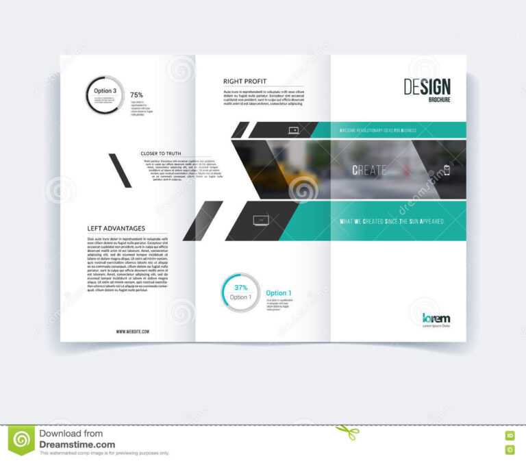 Tri-Fold Brochure Template Layout, Cover Design, Flyer In A4 intended ...