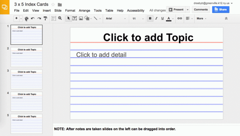 Using Google Slides To View Multiple Slides As One Sheet pertaining to ...