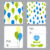 Vector Set Of Small Card Templates With Place For Text. For Greeting ...