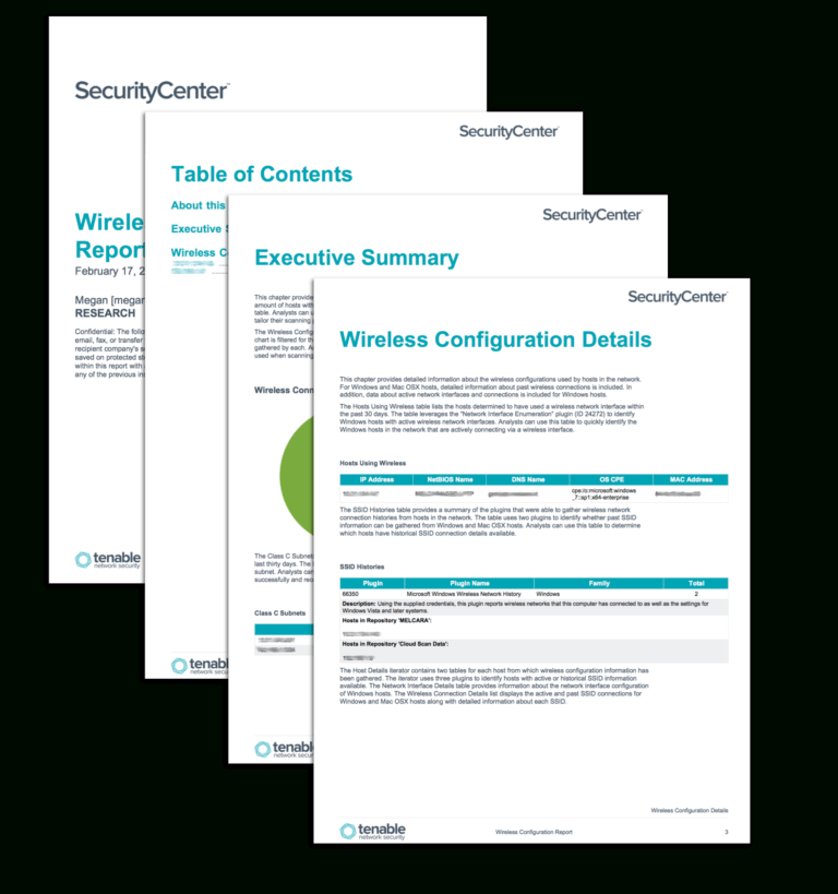 Wireless Configuration Report – Sc Report Template | Tenable ...