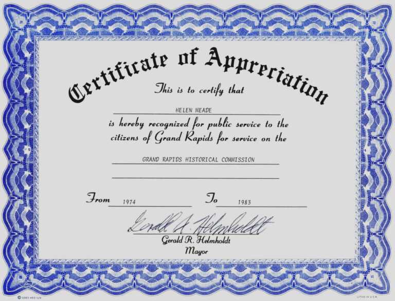 Work Anniversary Certificate Template Word