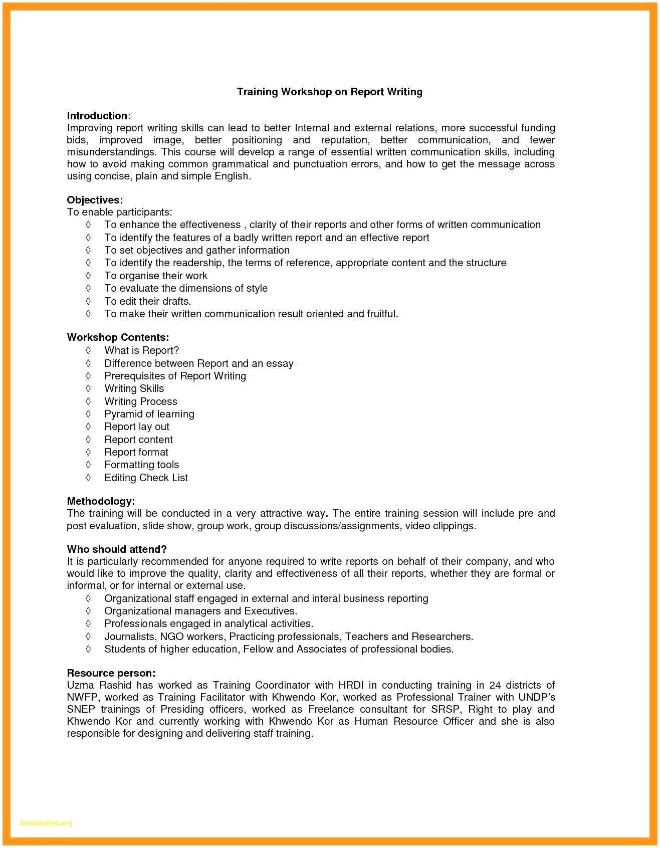 Workshop Template Sample Wepage co Pertaining To Training Report 